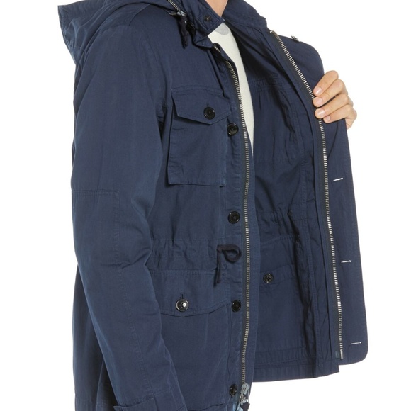 J. Crew | Jackets & Coats | J Crew Field Navy Military Mechanic Jacket ...